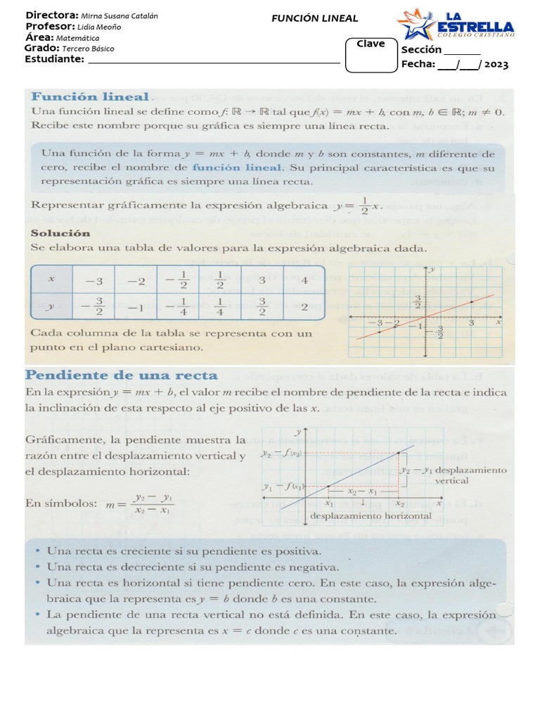 Función Lineal | PDF