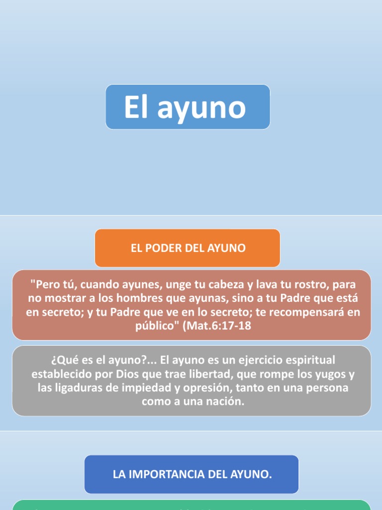 El Ayuno | PDF | Jesús | Cristo (título)