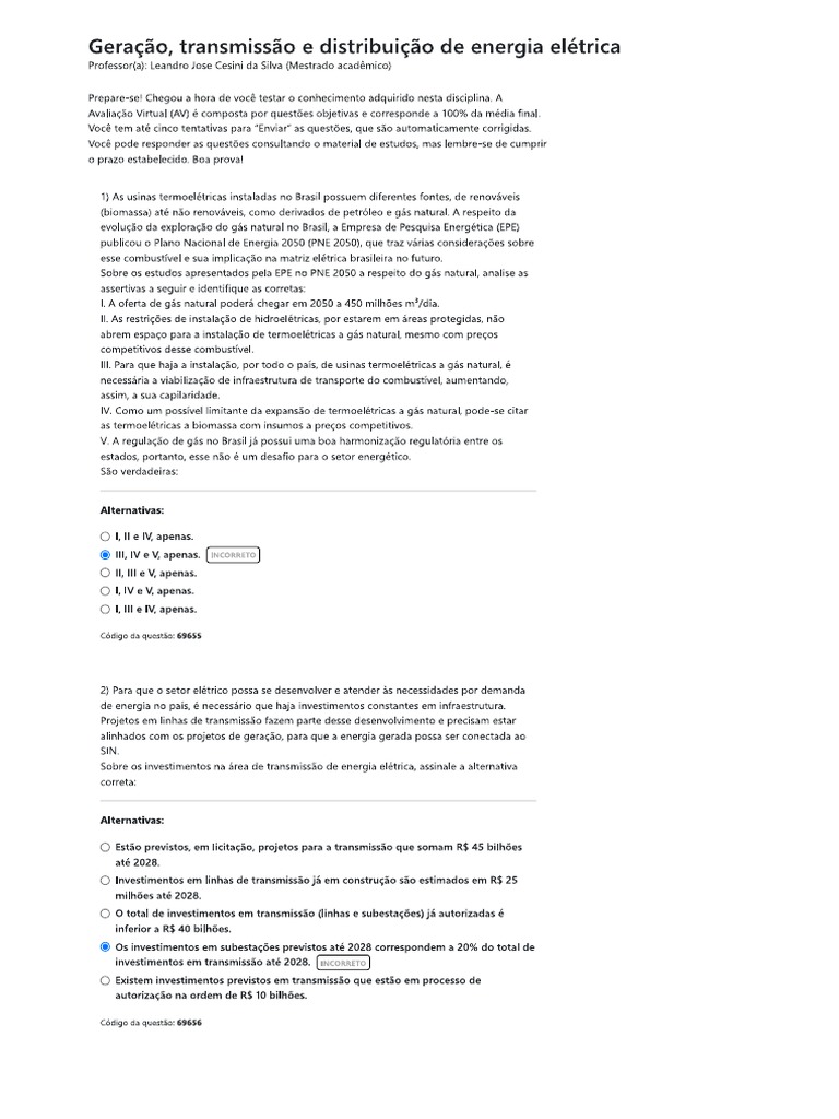 Geração Transmissão E Distribuição De Energia Elétrica Pdf