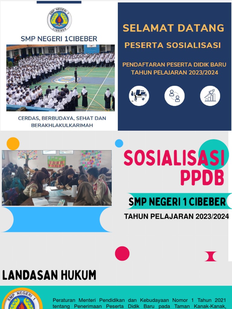 Bahan Sosialisasi PPDB SMPN 1 Cibeber | PDF