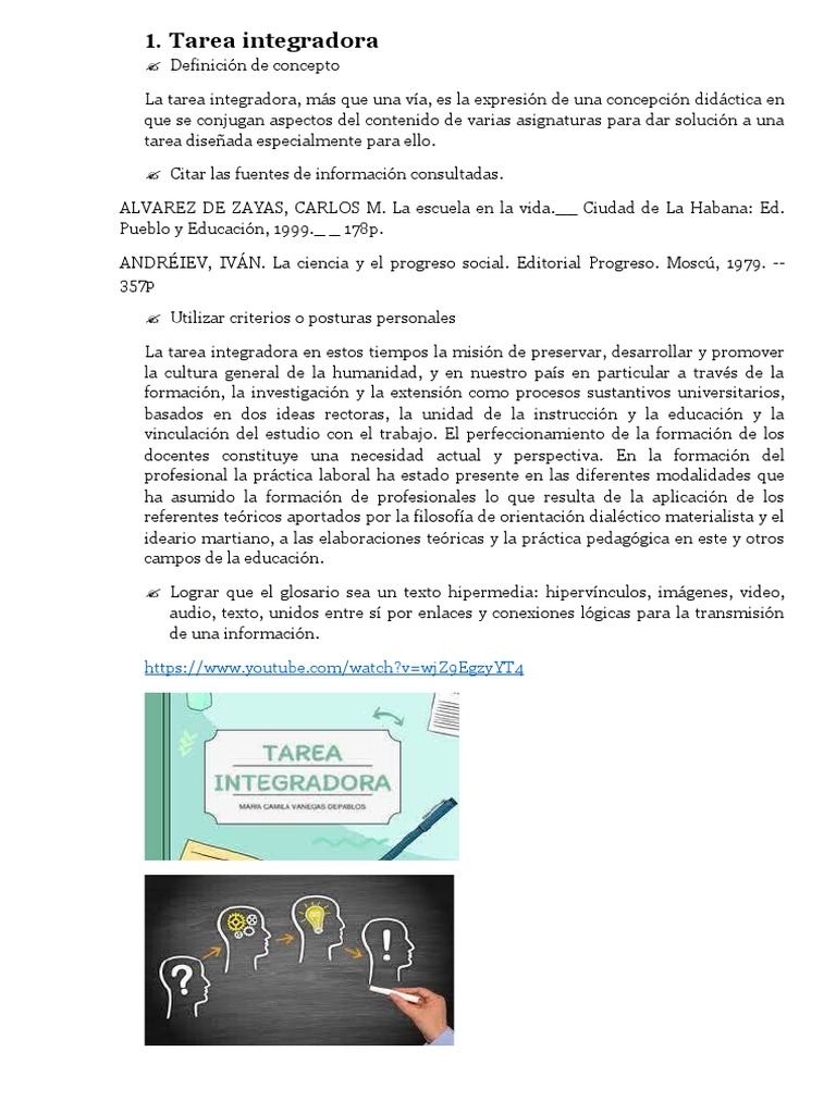Tarea Integradora GLOSARIO | PDF | Enseñando | Aprendizaje