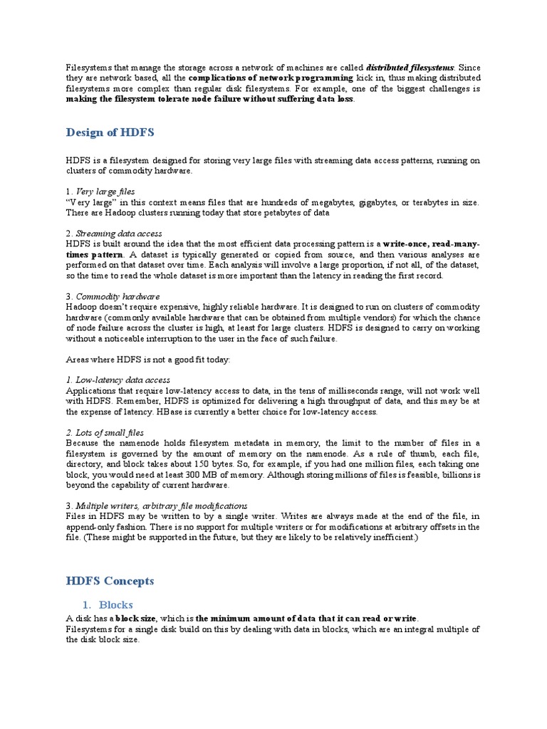 Unit2 HDFS | PDF | Apache Hadoop | File System