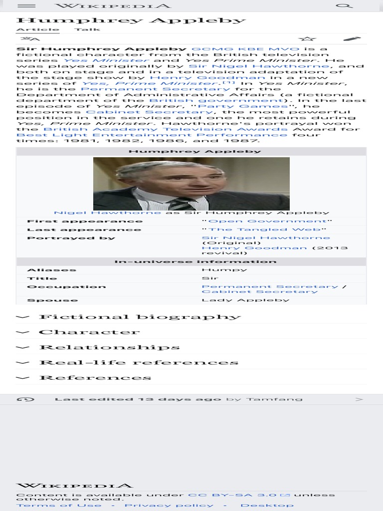 Sir Humphrey Appleby Overview | PDF | Classics