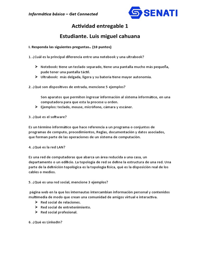 SINU 151 - Entregable Informatica .01 | PDF | Informática