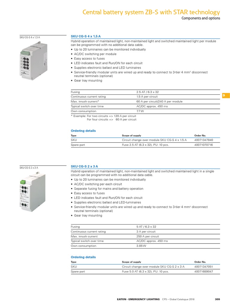 Eaton-Ceag-El-Cps-Datasheet-Zb-S - Sku Cg-S 2 X 3 A - GB | PDF | Fuse ...