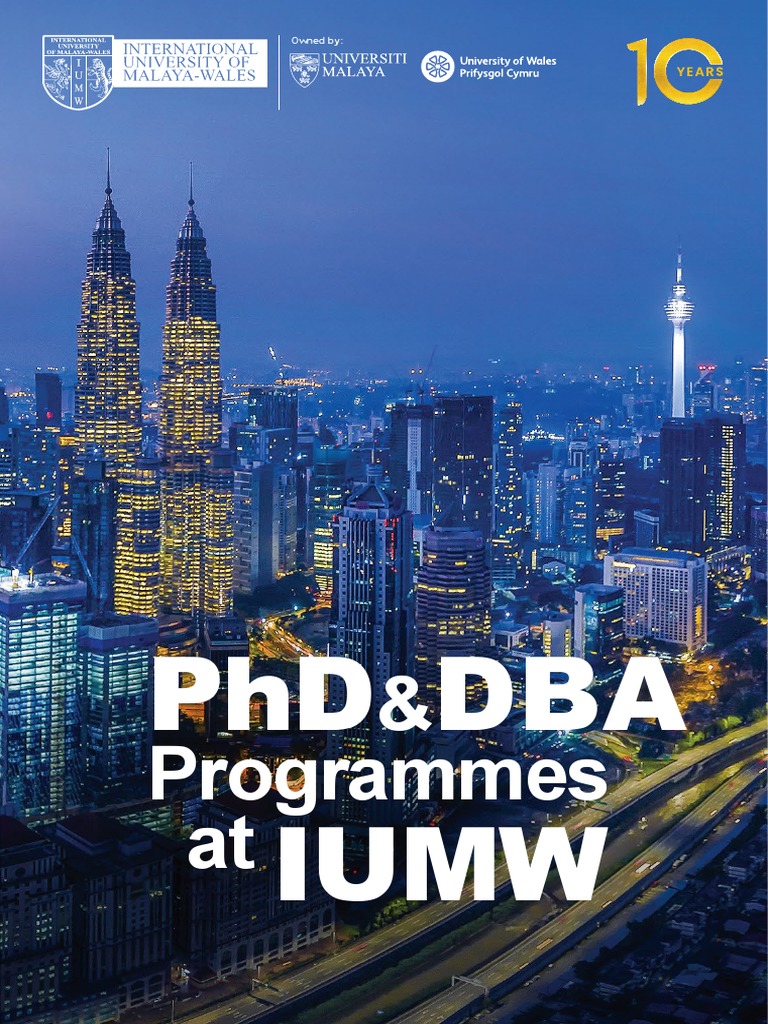 IUMW PHD Brochure 2023 1 | PDF | Thesis | Academic Degree