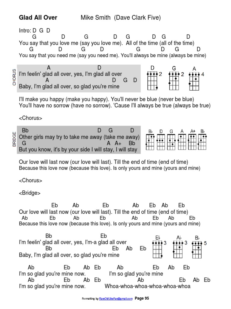 Glad All Over - Dave Clark 5 | PDF