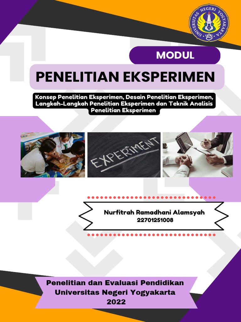 Nurfitrah Ramadhani Alamsyah - Modul Penelitian Eksperimen | PDF