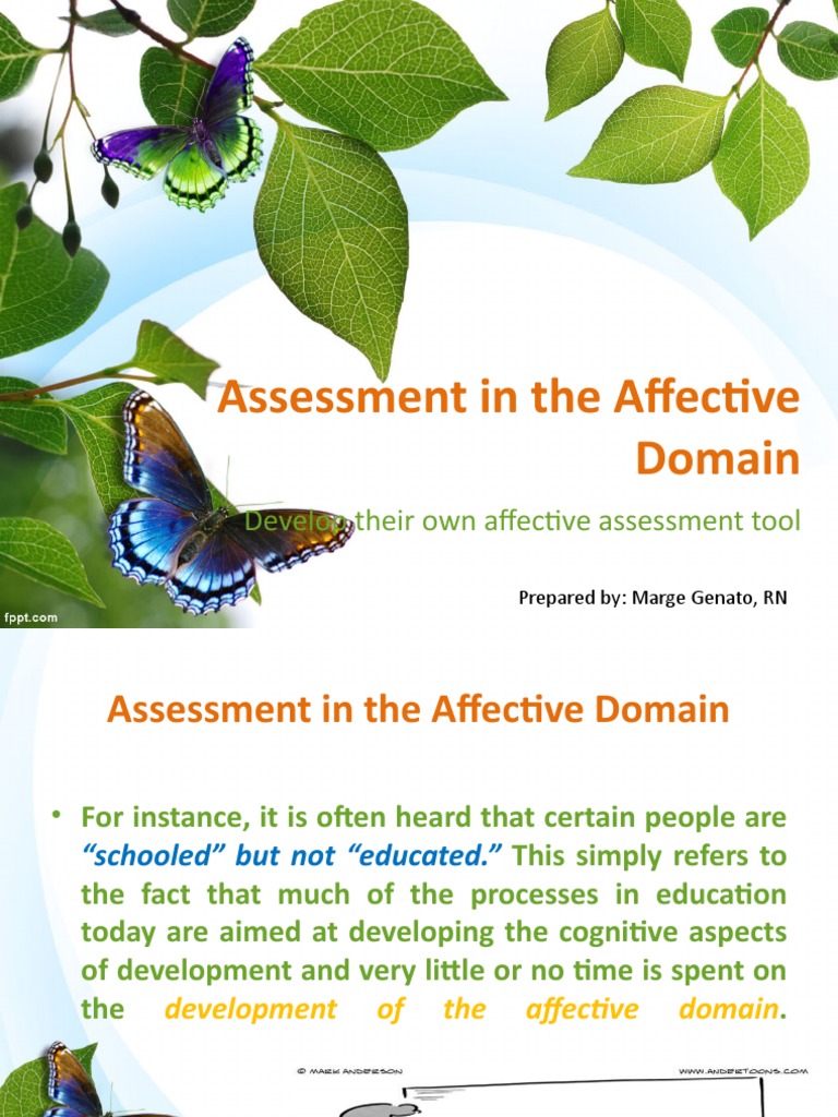 Assessment in The Affective Domain - Lesson Plan AP | PDF