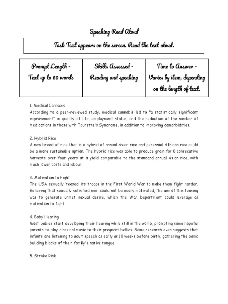 3C Read Aloud Practice Questions | PDF | Air Pollution | Psychology