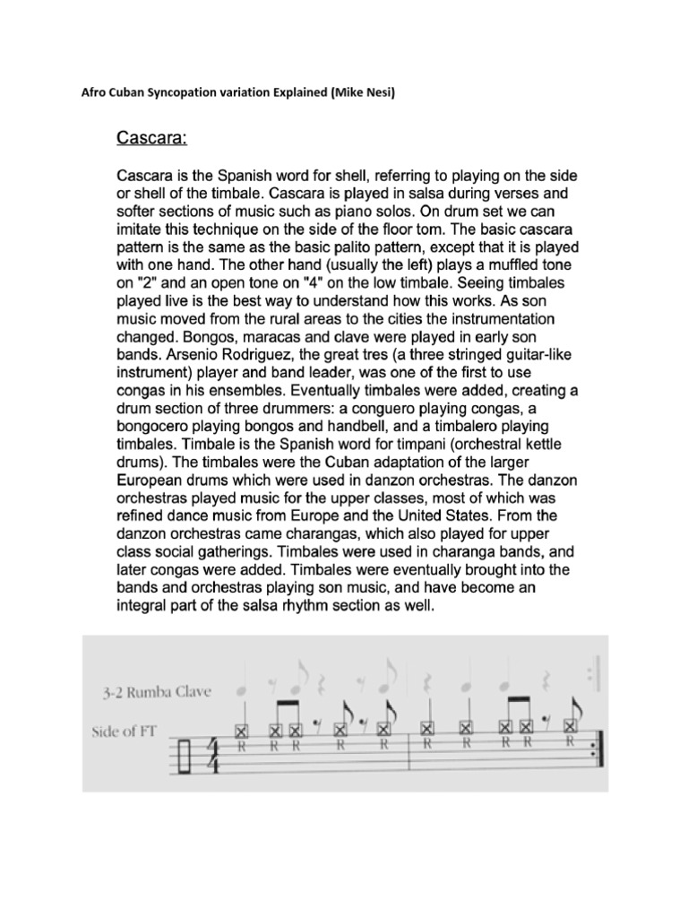 Afro-Cuban - Syncopation | PDF | Musical Forms | Rhythm And Meter