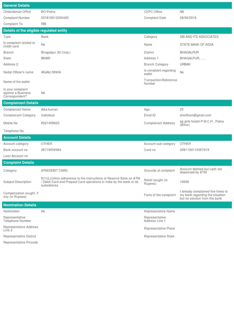 Check | PDF | Debit Card | Banks