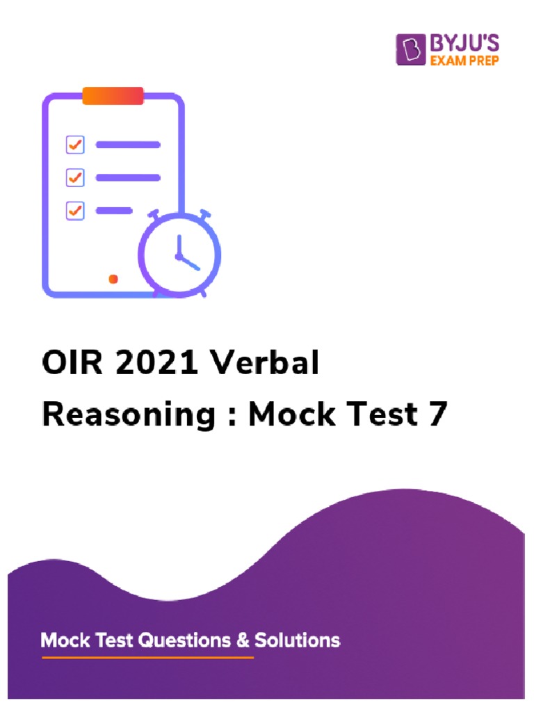 OIR SSB Mock 5 | PDF