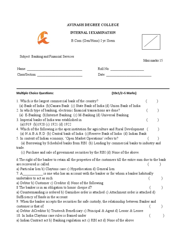 BFS Set 1 | PDF | Banks | Reserve Bank Of India