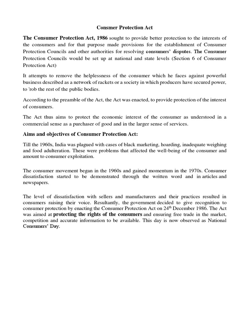 BELAB Unit-5 (Consumer Protection Act) | PDF | Consumer Protection | E ...