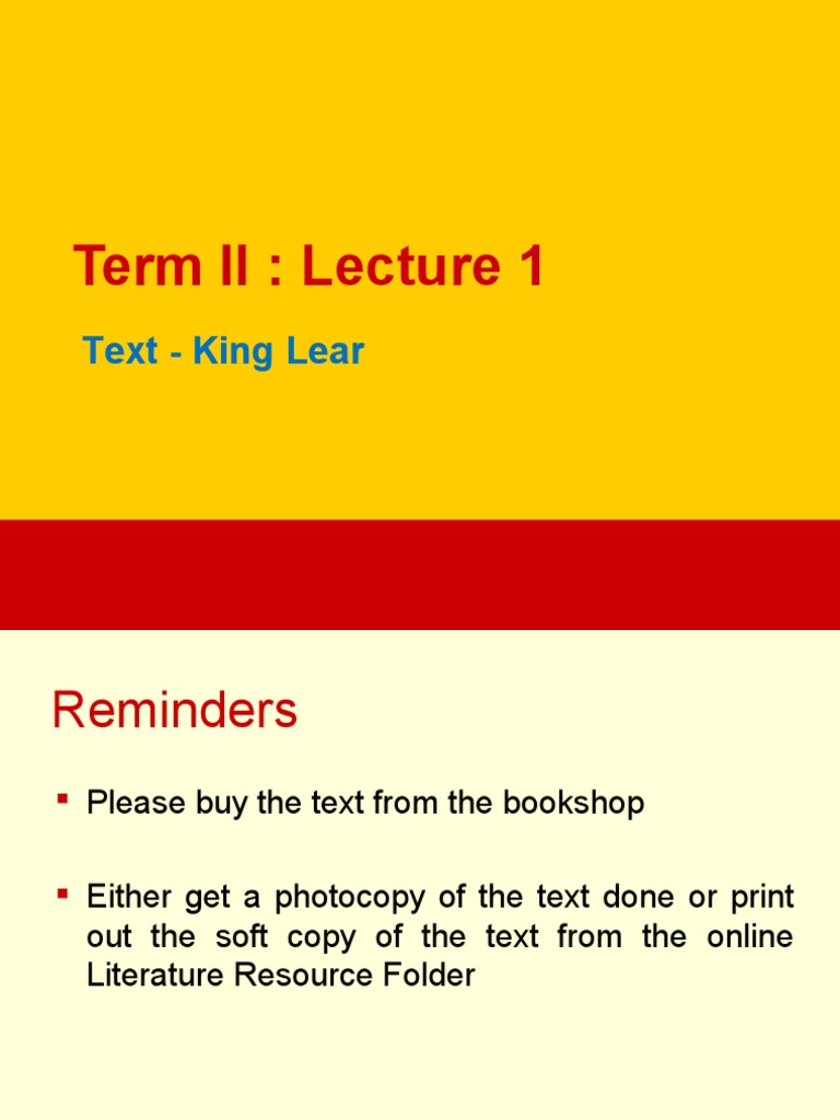 King Lear: Themes and Analysis Overview | PDF