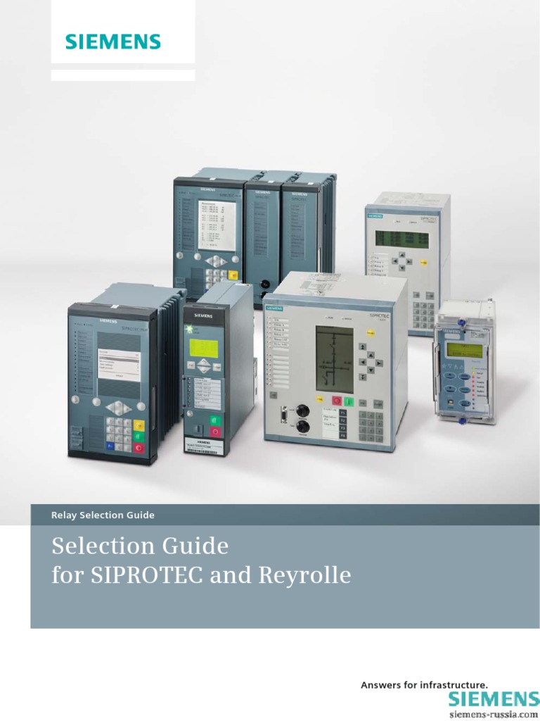 Siemens Relay Selection Guide | PDF | Electric Power Distribution ...