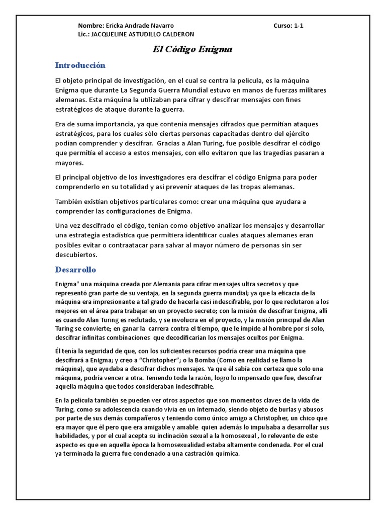 El Código Enigma | PDF