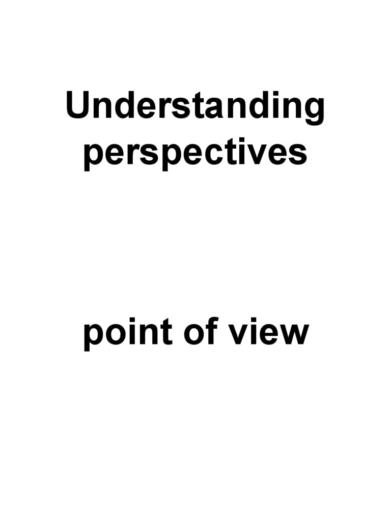 Understanding Perspectives Posters For Display | PDF