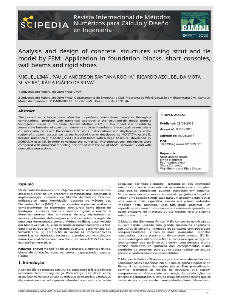 X 2019 Artigo Analysis And Design Of Concrete Structures Using