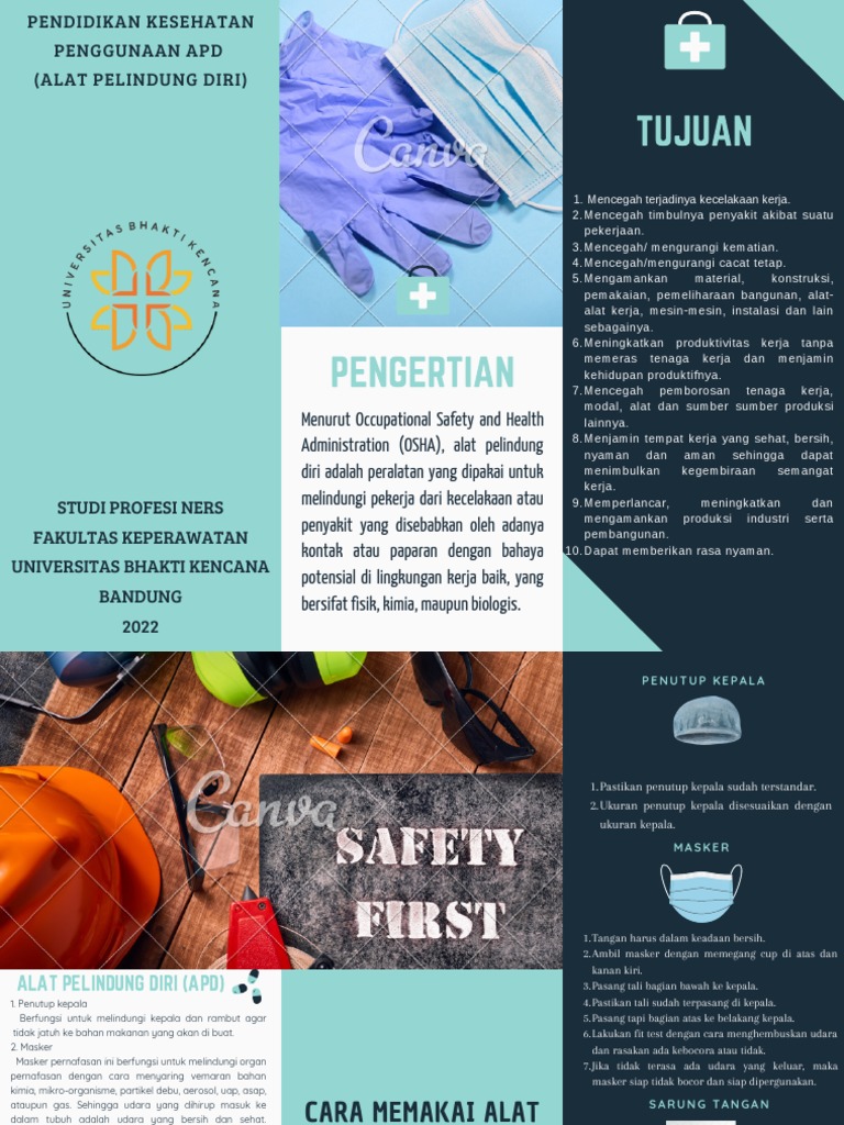 Leaflet Cara Penggunaan APD | PDF