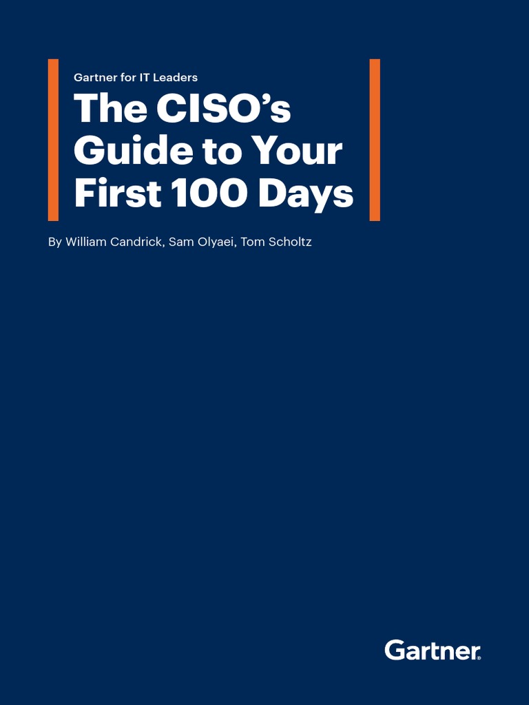 Gartner Cisos Guide To Your First 100 Days | PDF | Computer Security | Security