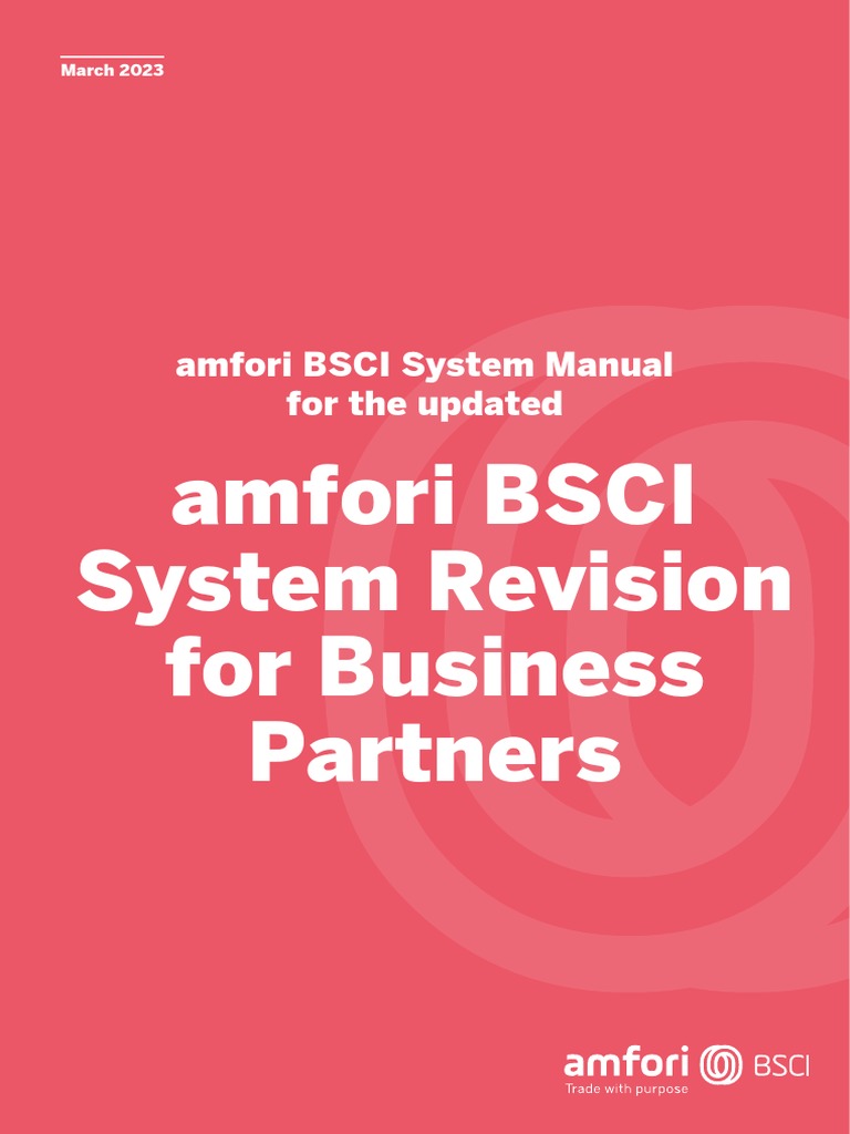 amfori BSCI System Update 2023 | PDF | Occupational Safety And Health | Sexual Harassment