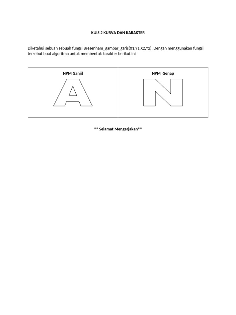 Kuis 2 Kurva Dan Karakter | PDF