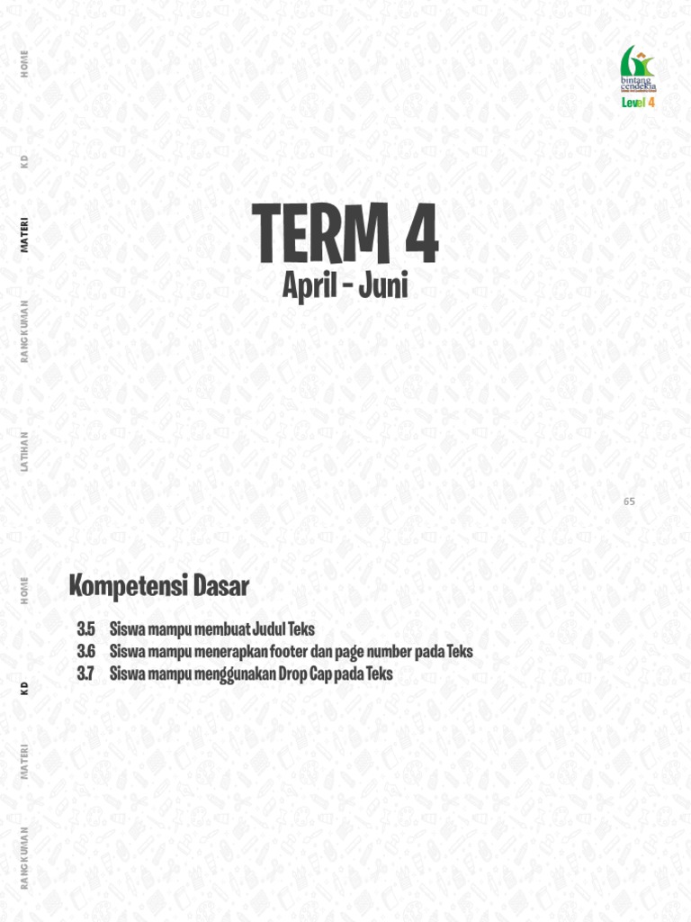 Modul Pembelajaran Tik Level 4 Term4 | PDF