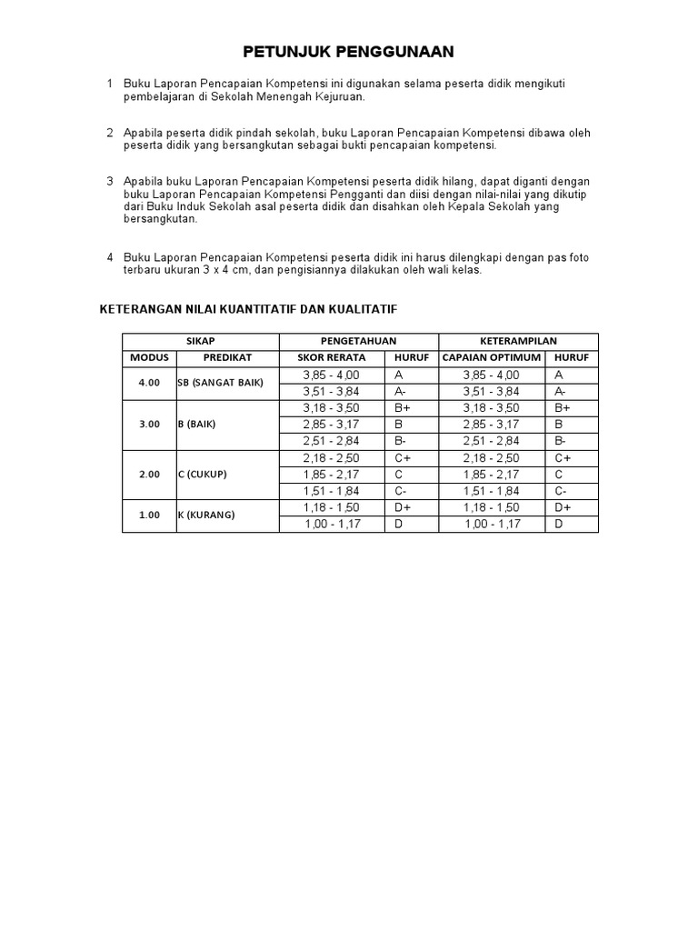 Legger - Rapor - K13 - SMK - PAS - Genap - 2021 - Kelas - 11-1 - Format Baru BGT OK | PDF