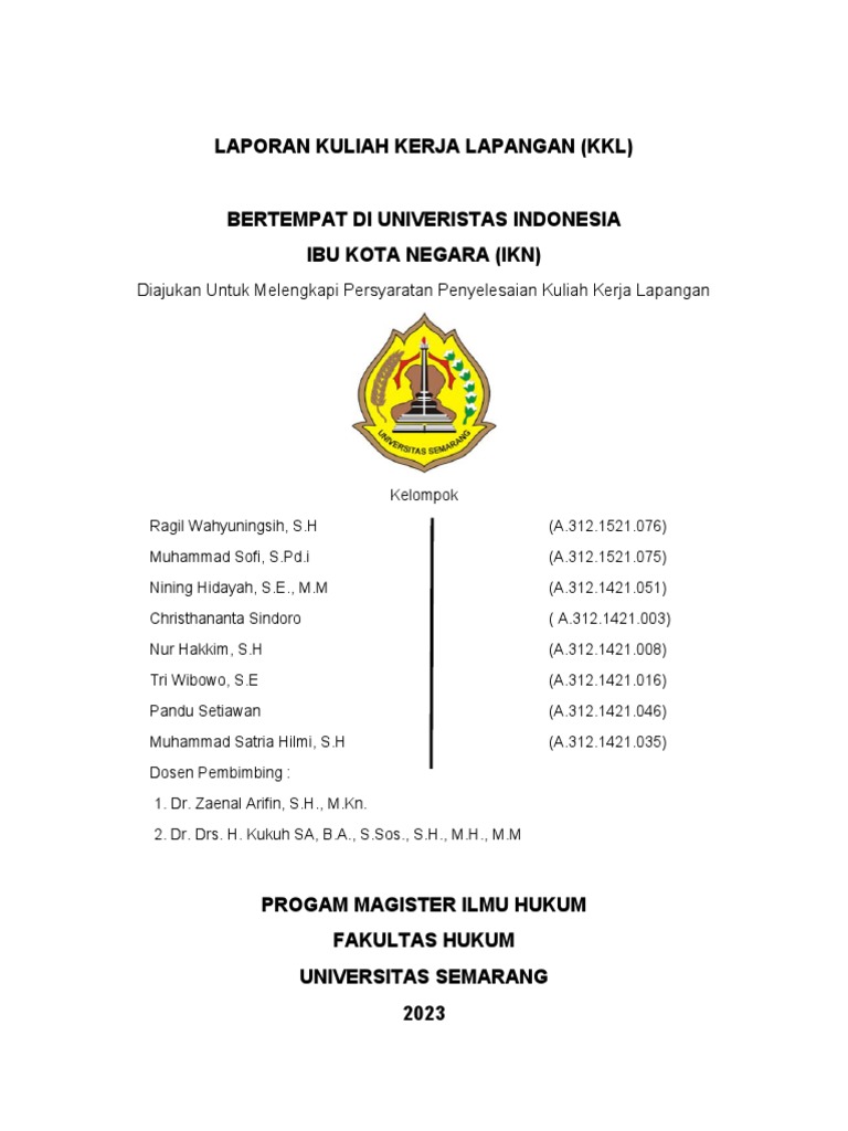 Contoh Tugas Laporan Kuliah Kerja Lapangan | PDF | Seni