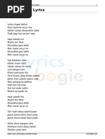 Ishq Lyrics and Meaning Overview | PDF