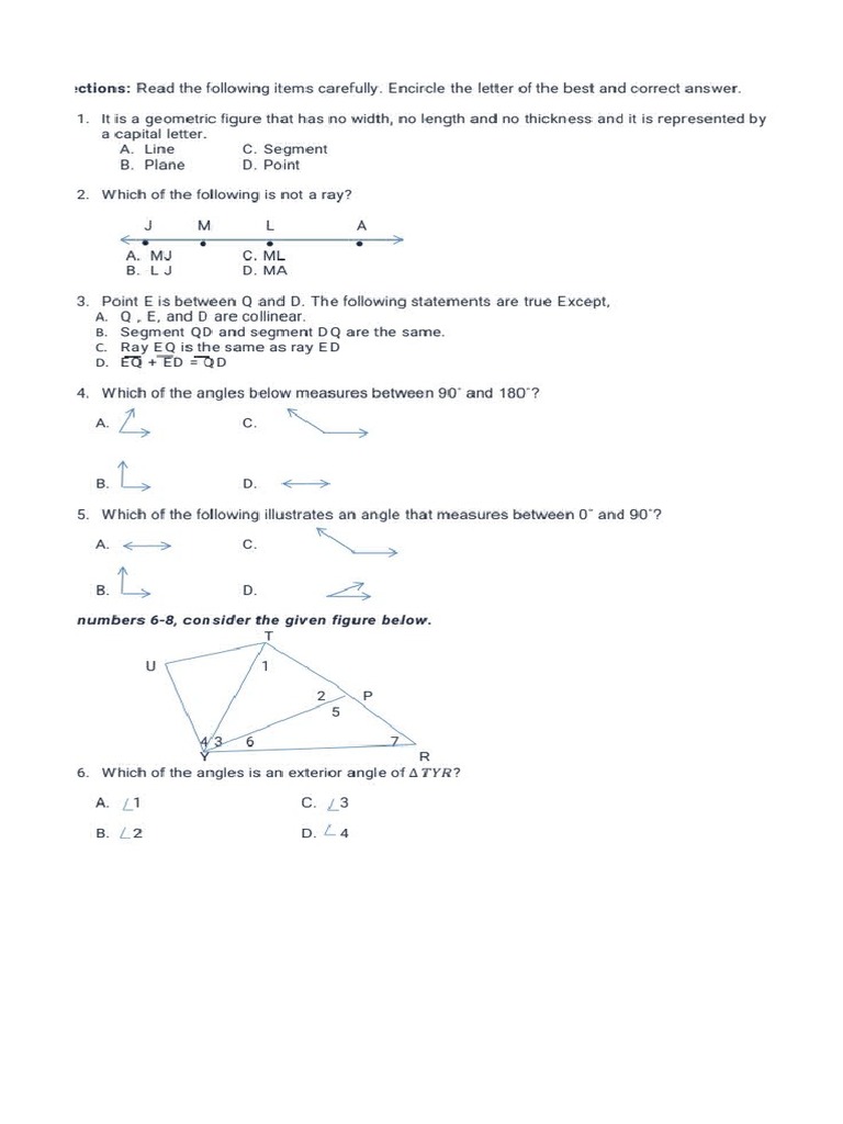 Math7 q3 Reviewer | PDF