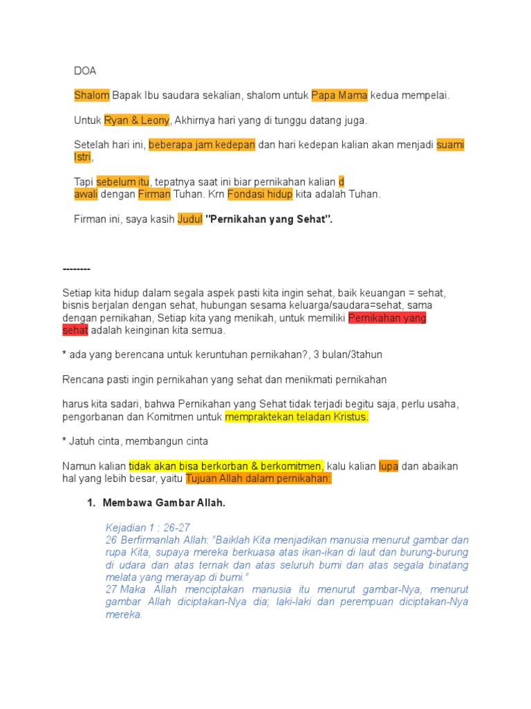 Pernikahan Sehat v1-2 | PDF