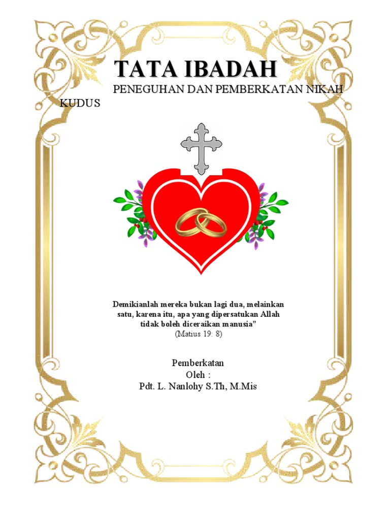 Tata Ibadah Pemberkatan Nikah Kudus | PDF