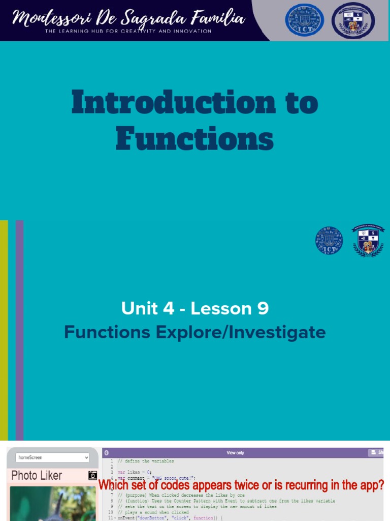 Intro To Functions | PDF