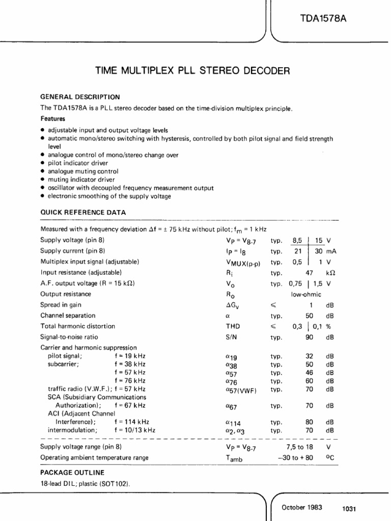 TDA1578A | PDF