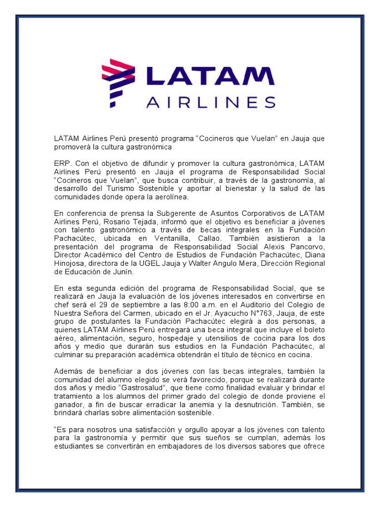 LATAM Airlines Perú | PDF | Perú
