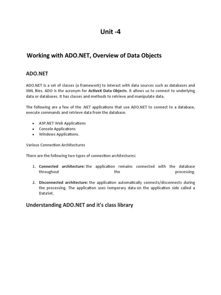 Unit - 4 | PDF | Http Cookie | Databases