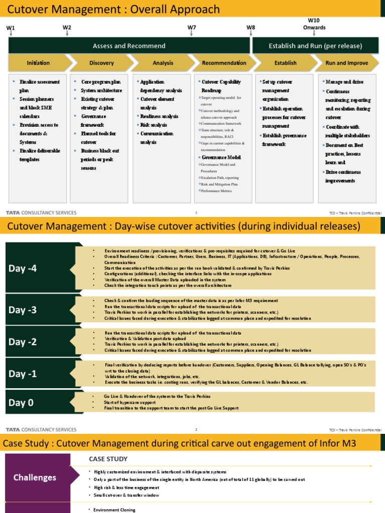 Cutover Management | PDF | Information Technology | Computing