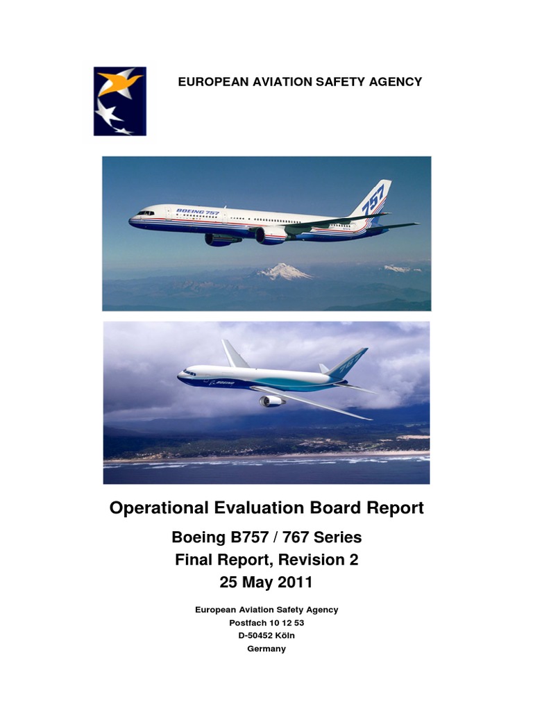 B757 767 OEB Final Report-250511 | PDF | Aviation | Aircraft