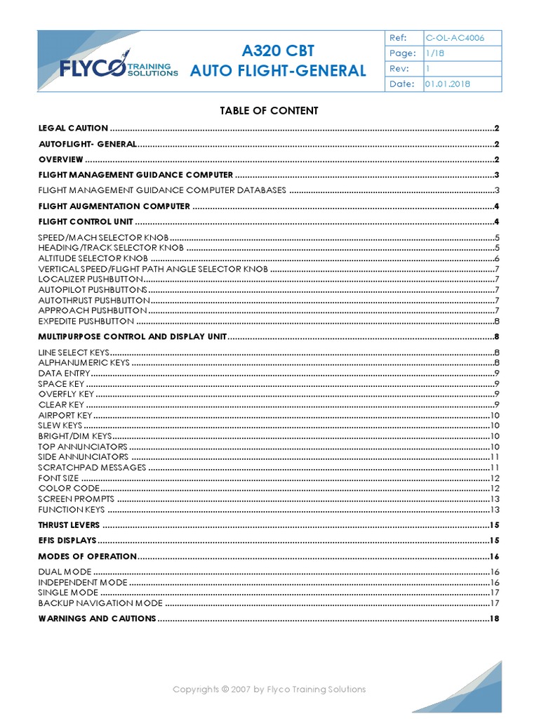 Autoflight - General | PDF | Aviation | Aerospace
