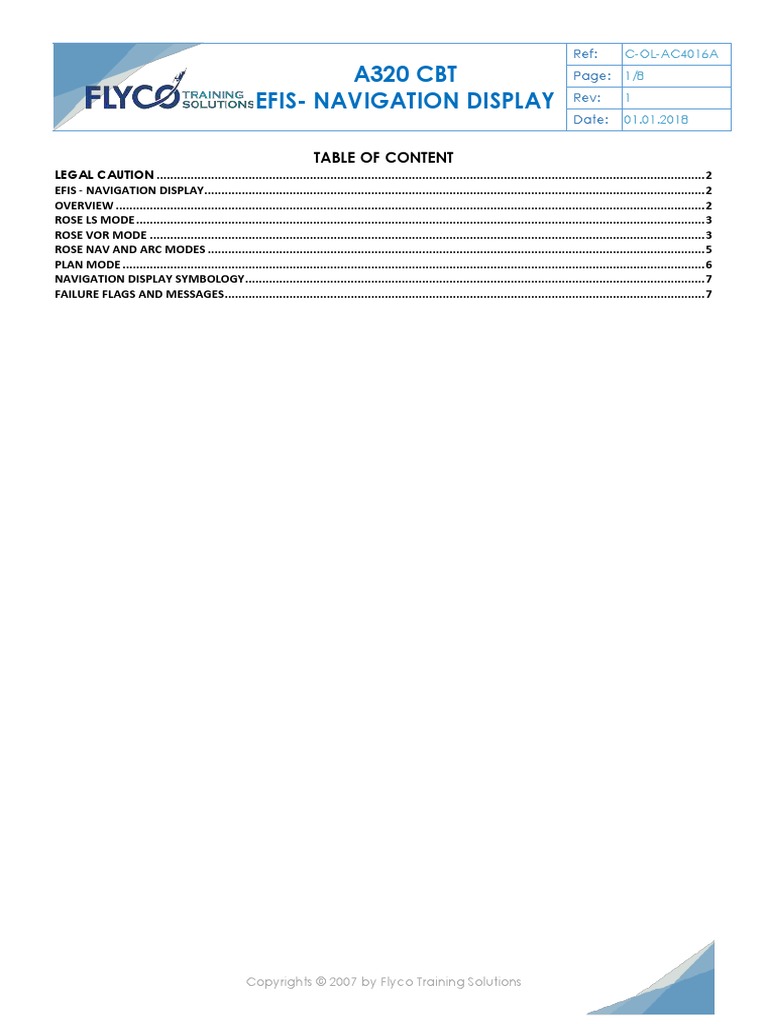 EFIS - Navigation Display | PDF | Aircraft | Aerospace