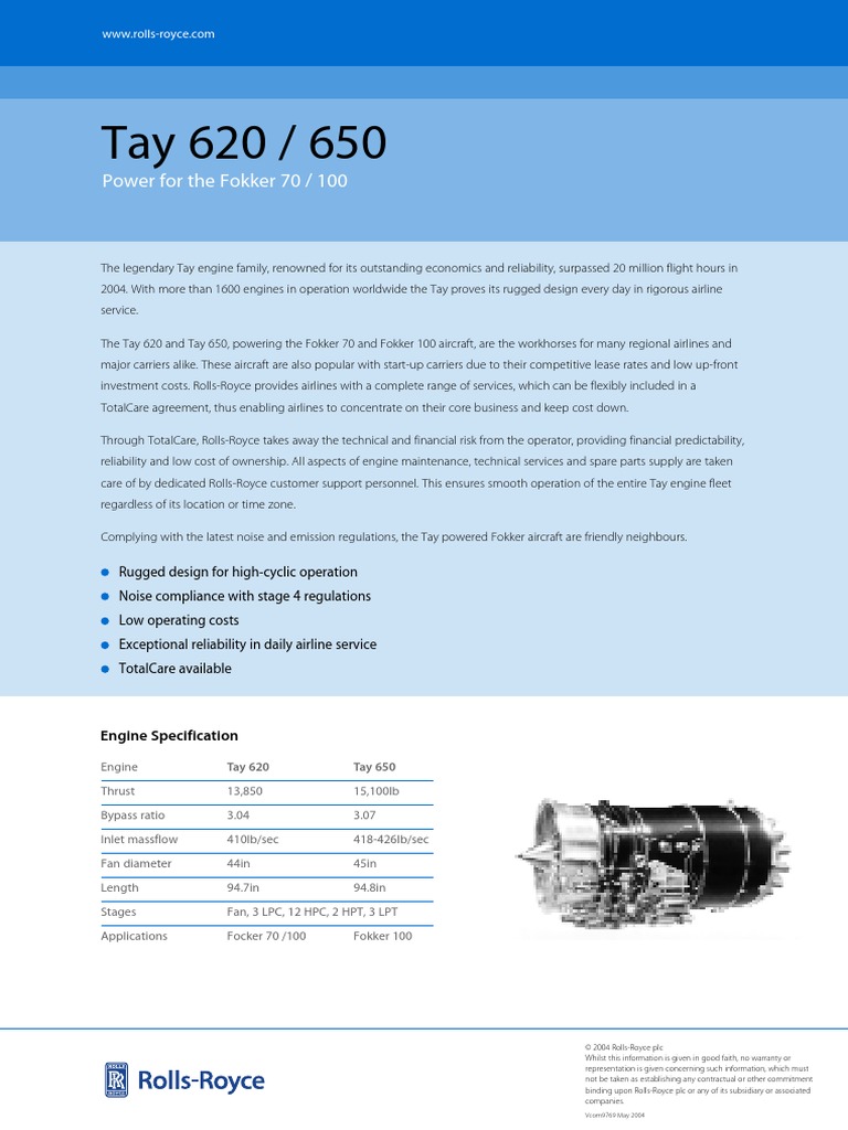 Tay 620 650 tcm92-5751 | PDF | Airlines | Aviation