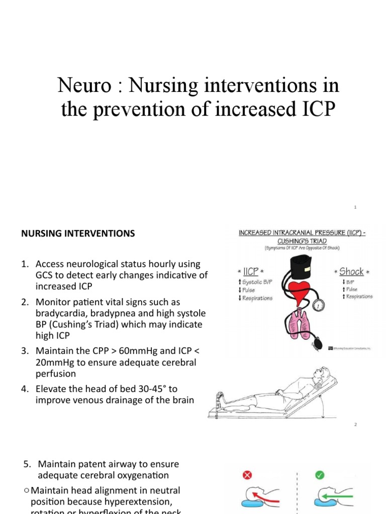 Nursing Interventions for ICP Prevention | PDF | Physiology | Causes Of ...