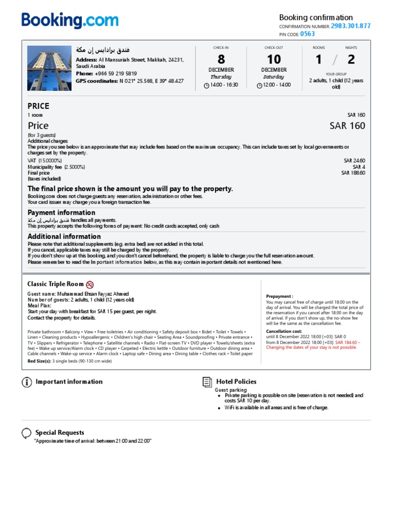 Manage Your Bookings | PDF | Fee | Credit Card