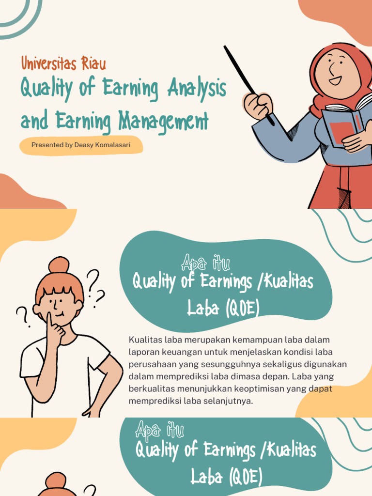 Universitas Riau: Quality of Earning Analysis and Earning Management | PDF