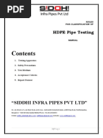 HDPE Pipeline Hydro-Test Procedure | PDF | Pipe (Fluid Conveyance ...