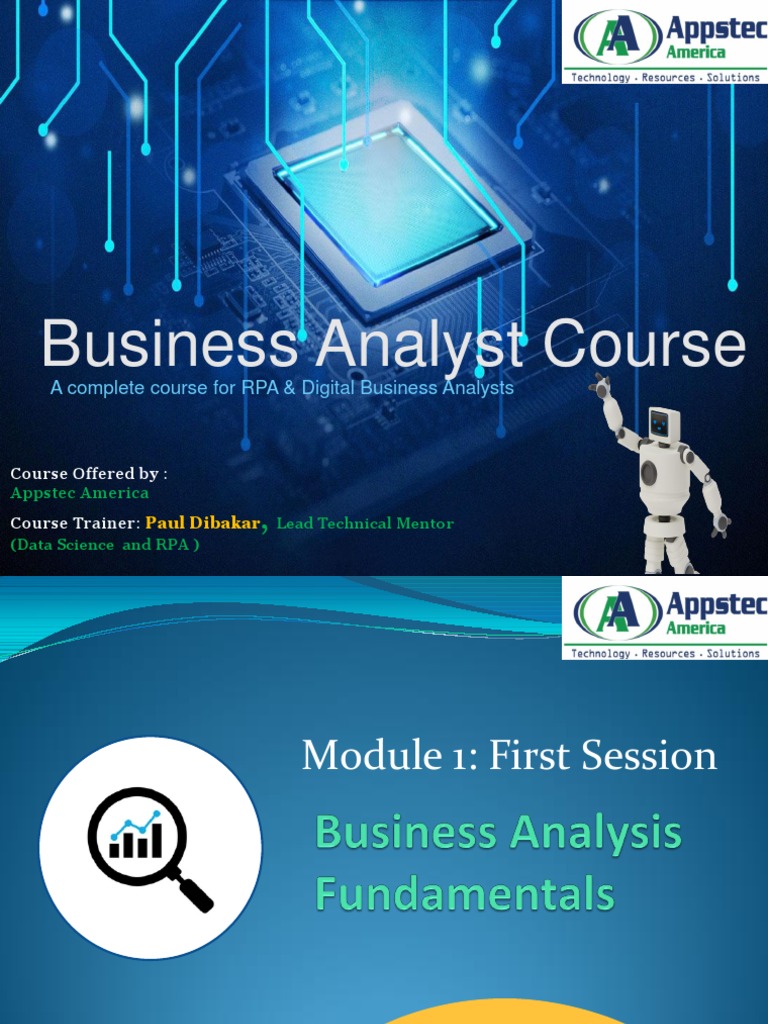 Business Analyst Course Overview | PDF | Business Analysis ...