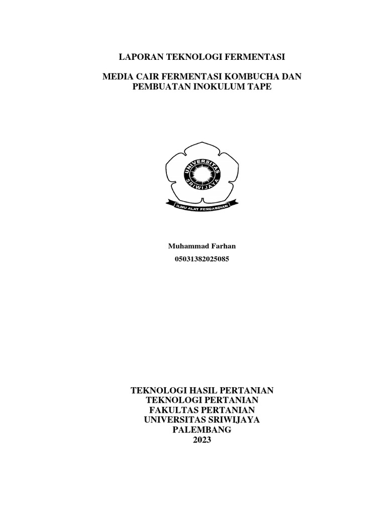 Laporan Teknologi Fermentasi | PDF | Kesehatan Holistik